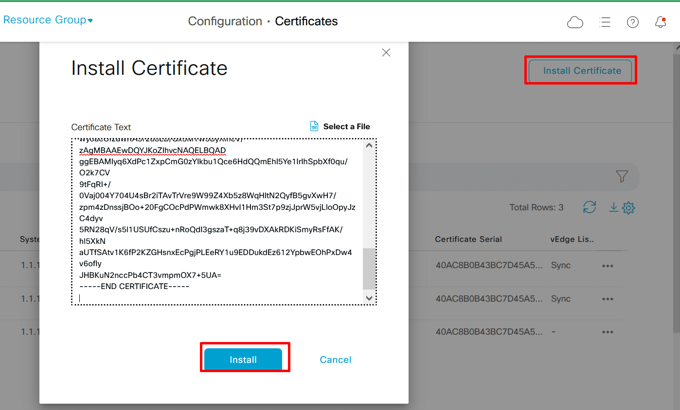 vManage Controller As Root CA Server For Cisco Catalyst SD-WAN ...